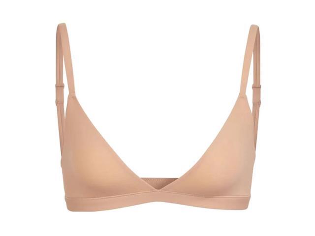 Click here for Skims Fits Everybody Triangle Bralette  Ochre  Sma... prices