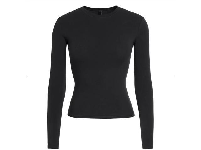 Click here for Skims Cotton Jersey Long Sleeve Tee prices
