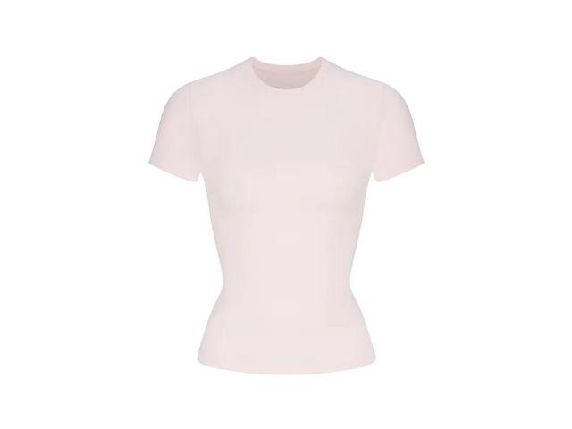 Click here for Skims Cotton Jersey Short Sleeve T-Shirt  Barely P... prices