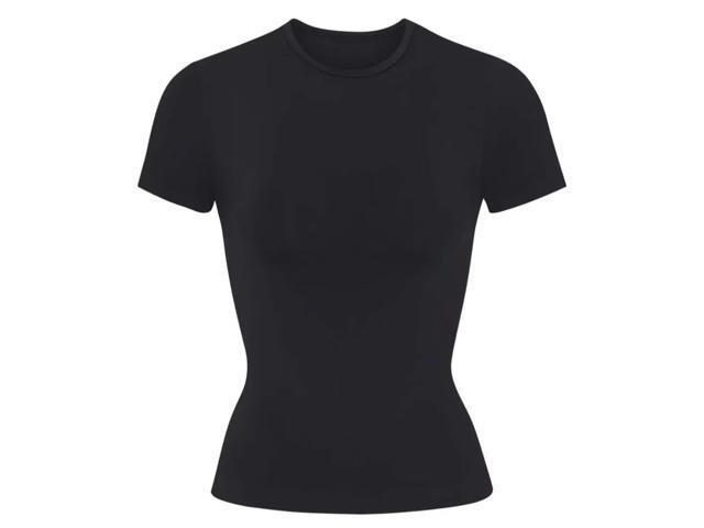 Click here for Skims Soft Smoothing Seamless T-Shirt  Eclipse  Me... prices