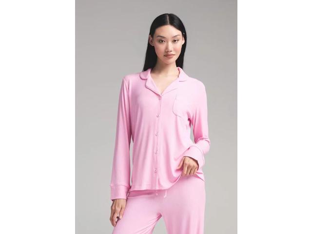 Click here for Skims Lounge Sleep Top  Bubble Gum  Medium prices
