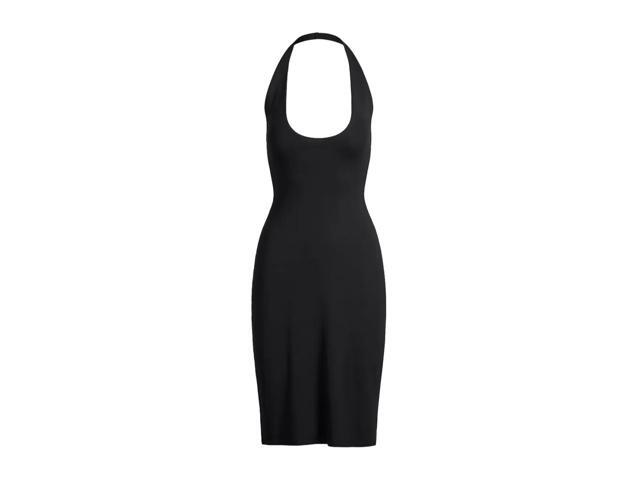 Click here for Skims Smooth Lounge Midi Halter Dress  Obsidian  X... prices
