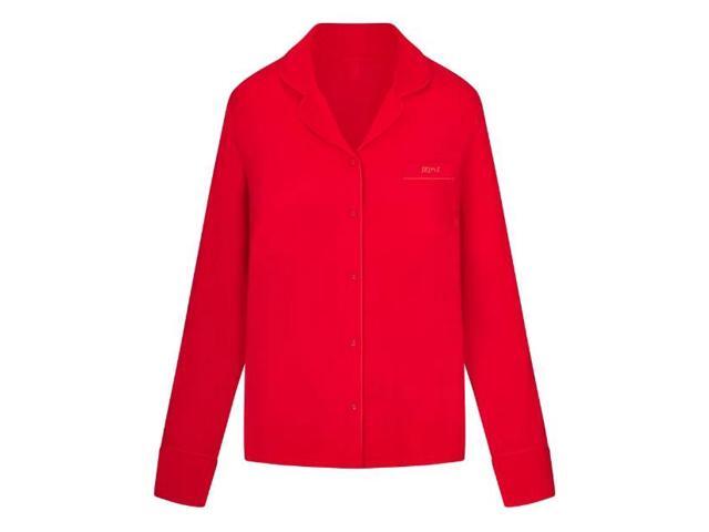 Click here for Skims Sleep Long Sleep Top  Ruby  Large prices