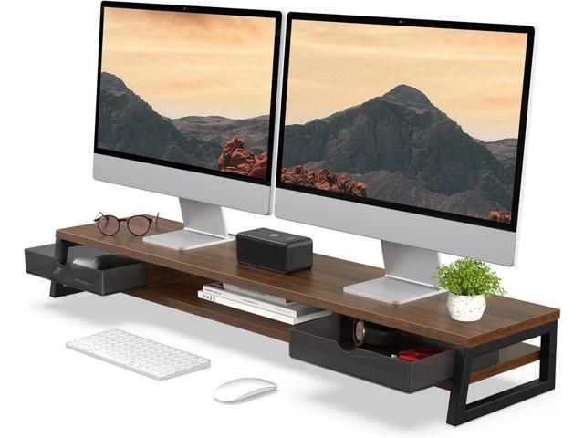 Click here for Fenge Dual Monitor Stand  Monitor Riser with Drawe... prices