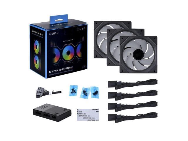 Click here for Lian Li UNI FAN SL-Infinity 120 RGB black 3-pack w... prices