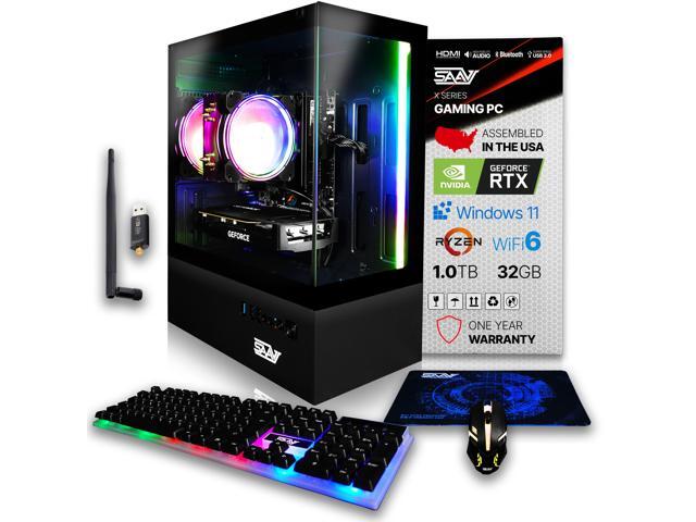 Click here for SAAV X8 2025 Gaming PC Tower Computer  AMD Ryzen 5... prices
