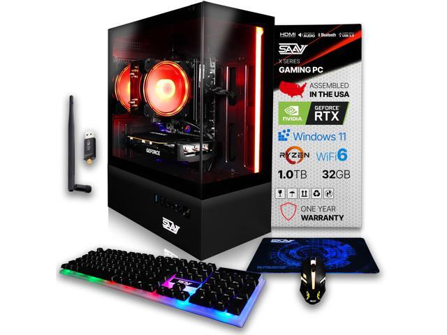Click here for SAAV X11 2025 Gaming PC Tower Computer  AMD Ryzen... prices