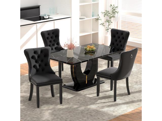 Click here for Sumdeal 5/7-Piece Dining Set  Includes a 63-inch M... prices