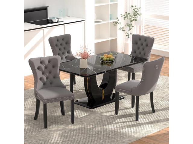 Click here for Sumdeal 5/7-Piece Dining Set  Includes a 63-inch M... prices
