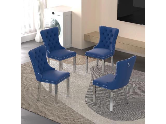 Click here for Sumdeal Velvet Dining Chairs Set of 4  Tall Back S... prices