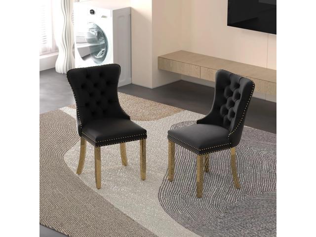 Click here for Sumdeal Velvet Dining Chairs Set of 2  Tall Back S... prices