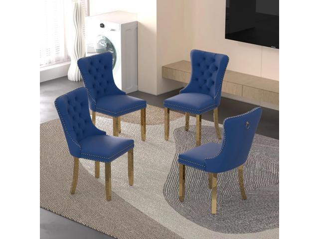 Click here for Sumdeal Velvet Dining Chairs Set of 4  Tall Back S... prices