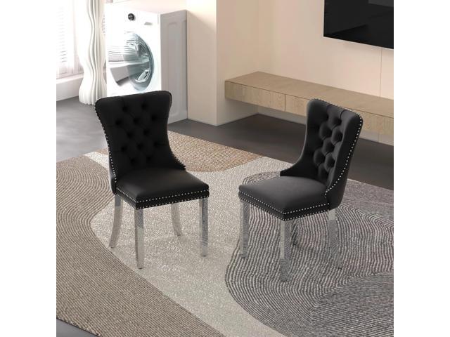 Click here for Sumdeal Velvet Dining Chairs Set of 2  Tall Back S... prices