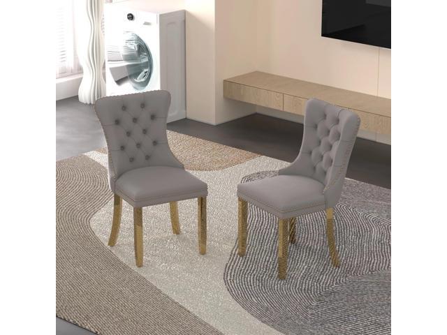 Click here for Sumdeal Velvet Dining Chairs Set of 2  Tall Back S... prices
