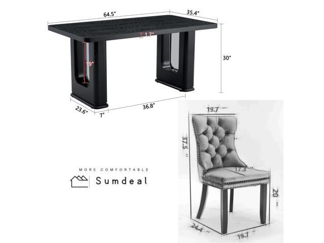 Click here for Sumdeal 5/7-piece dining and chair set includes a... prices