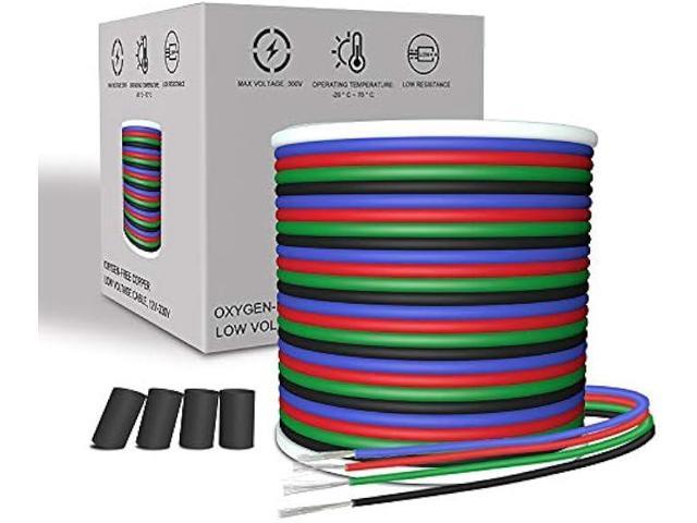 Click here for RGB Electrical Wire  66ft 4 pin 22 Gauge LED Exten... prices
