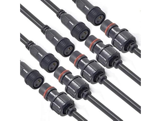 Click here for Waterproof Connectors 2 Wire 16AWG Male Female Plu... prices