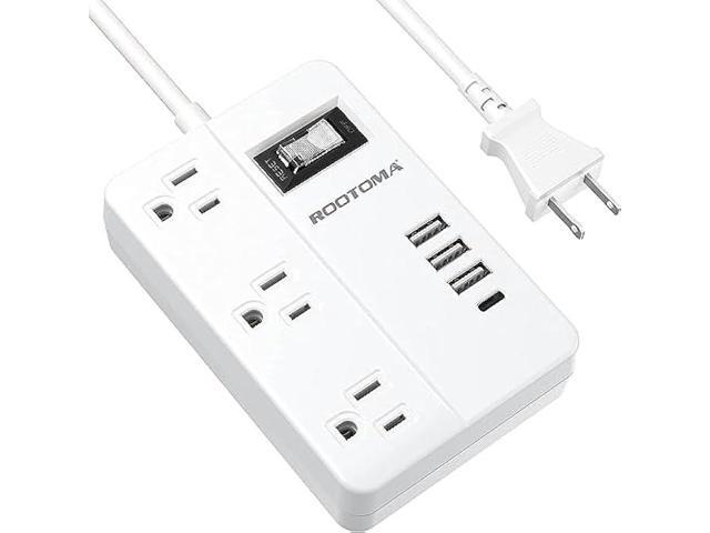 Click here for 2 Prong Power Strip with USB-C  ROOTOMA 2 Prong to... prices