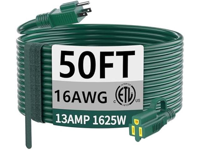 Click here for HUANCHAIN Indoor Outdoor Green Extension Cord 50 f... prices