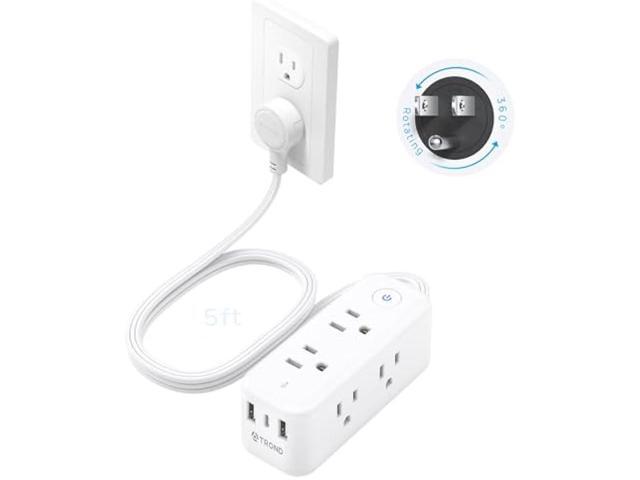 Click here for TROND 360° Rotating Flat Plug Power Strip  6 Widel... prices