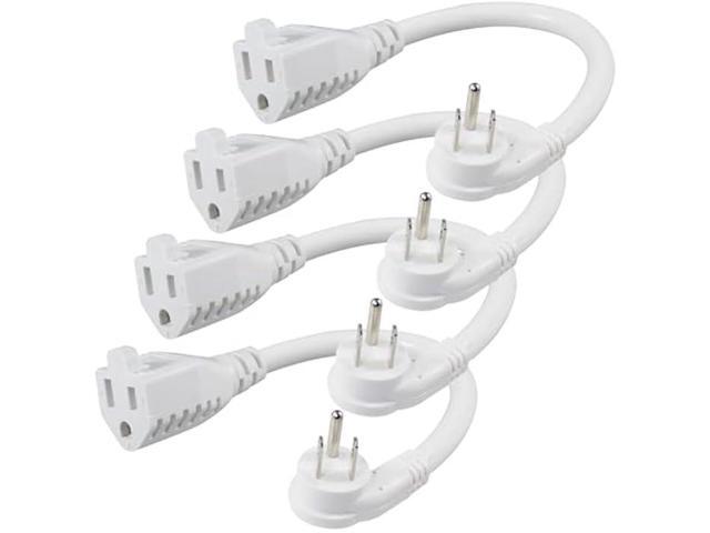 Click here for [4 Pack] Flat Plug Short Power Extension Cord - 6i... prices