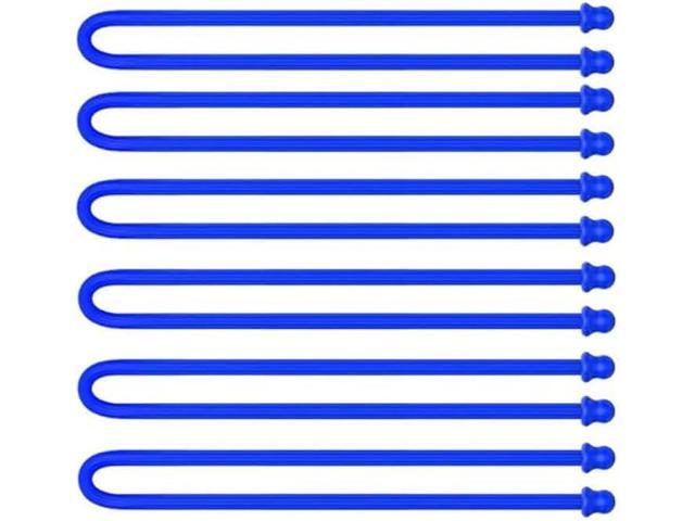 Click here for 6Pcs 15-Inch Silicone Cable Tie  Steel-Core Twist... prices