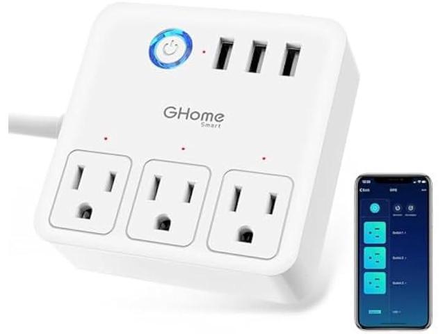 Click here for GHome Smart Power Strip with 3 USB Ports & 3 Smart... prices