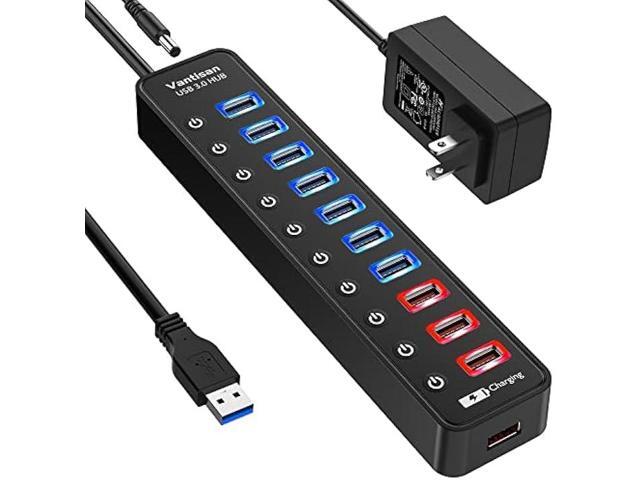Click here for Powered USB 3.0 hub  11-Port USB Hub Splitter Exte... prices