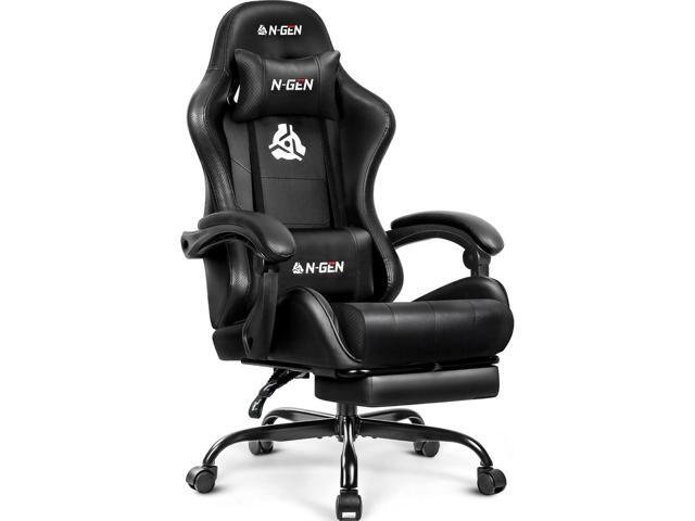 Click here for N-GEN GAMING Video Gaming Chair with Footrest Lumb... prices
