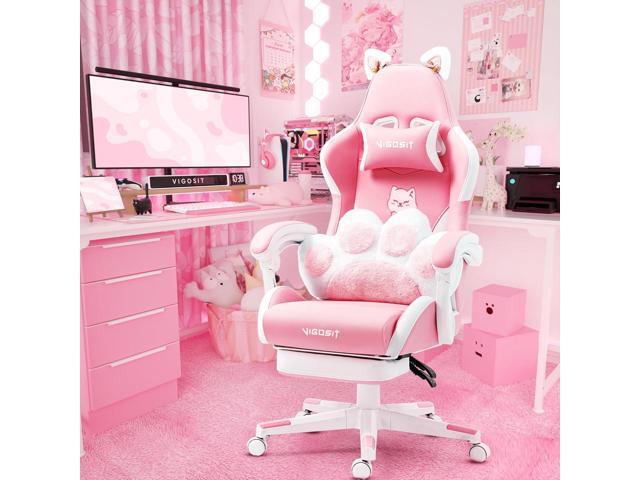 Click here for Cat Ears PU Leather Gaming Chair Ergonomic Adjusta... prices