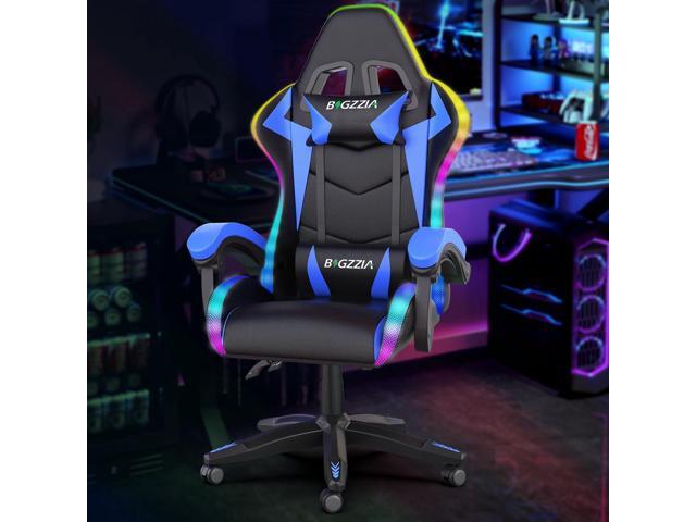 Click here for Bigzzia Gaming Chair with RGB LED Lights  High Bac... prices