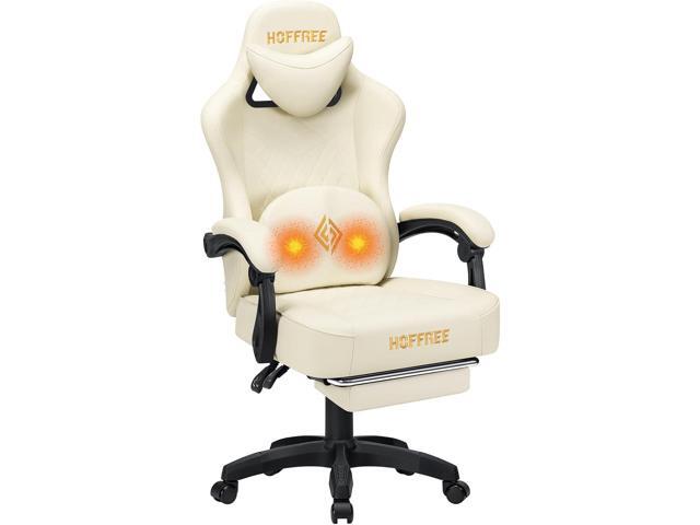 Click here for HOFFREE Gaming Chair with Massage Lumbar Leather C... prices