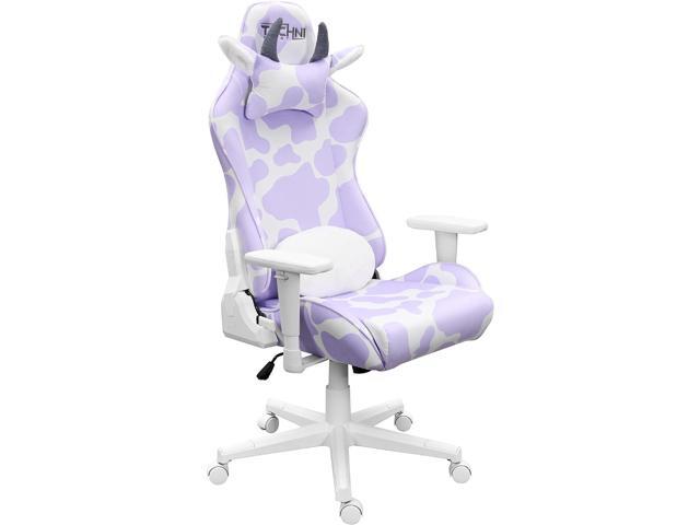 Click here for Techni Sport Gaming Chair - Lavender Purple Cow Pr... prices