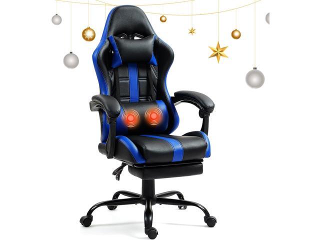 Click here for Massage Gaming Chair with Footrest  Ergonomic PU L... prices