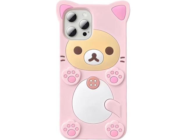 Click here for 3D Cute Cartoon Bear Phone Case for iPhone 14 Pro... prices