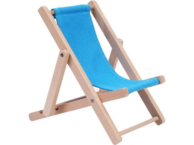 Click here for Mini Wood Beach Chair Phone Stand  Cute Fabric Fol... prices