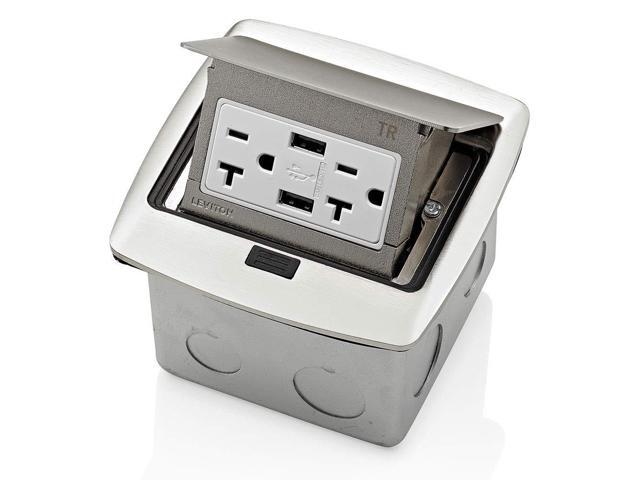 Click here for Leviton Pop-Up Floor Box with Dual Type A  3.6 Amp... prices