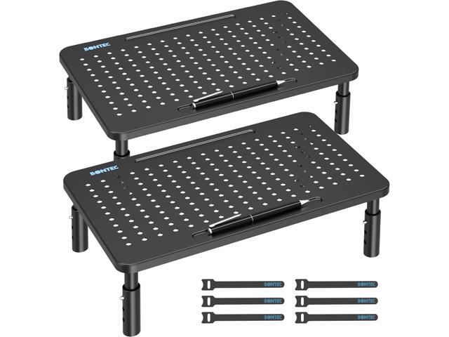 Click here for BONTEC Monitor Stand 2 Pack Height Adjustable Meta... prices