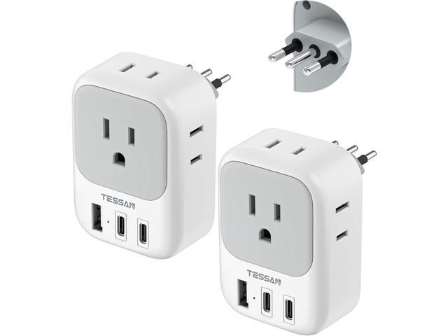 Click here for Italy Travel Plug Adapter 2 Pack  TESSAN Type L Ad... prices