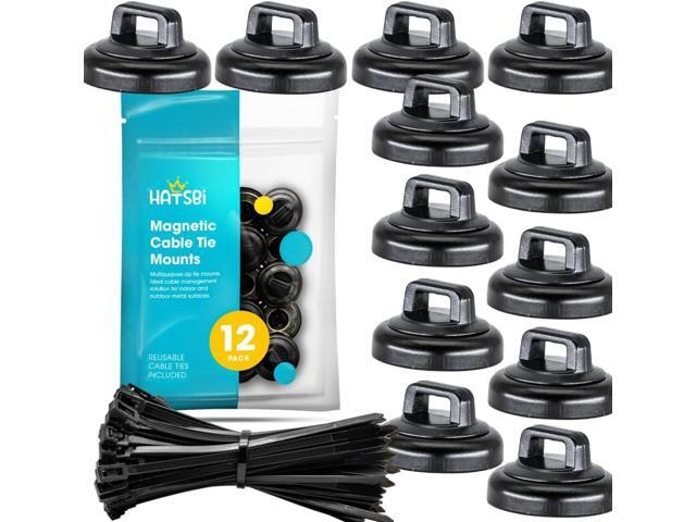 Click here for Magnetic Cable Zip Tie Mounts. Black. 12 Pack. Inc... prices
