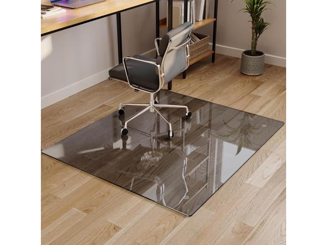 Click here for Koonmi Tempered Glass Chair Mat for Hardwood Floor... prices
