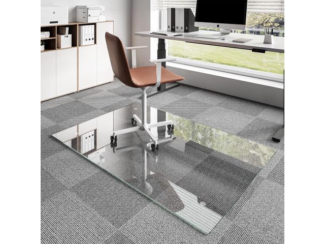 Click here for Koonmi Glass Chair Mat for Carpet  36x55 Office Ch... prices