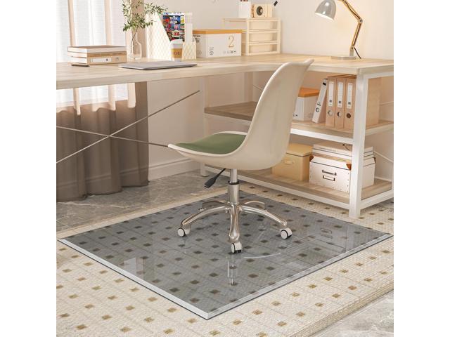 Click here for [Tempered Glass] 50x44 Beveled Edge Glass Chair Ma... prices