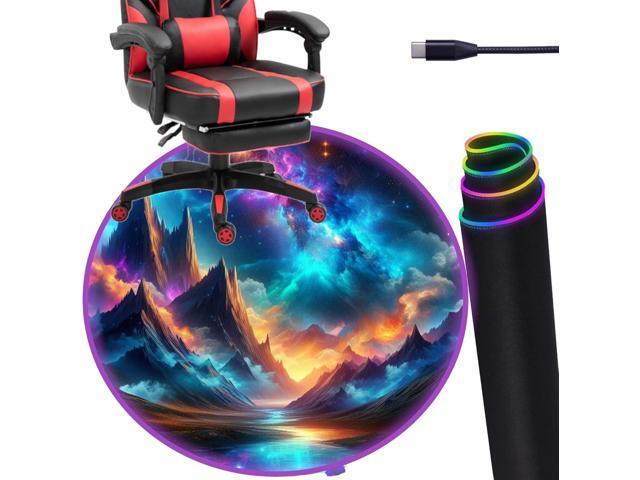 Click here for Gaming Chair Mat for Hardwood Floor Circle RGB Gam... prices