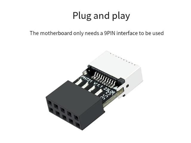 Click here for 2Pcs Mainboard USB 2.0 9-Pin To Type-E 20-Pin Conn... prices