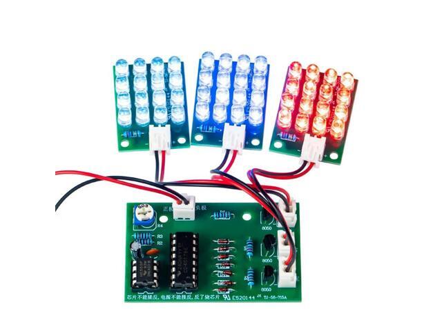 Click here for LED Water Flow Light Kit CD4017+NE555 Red White Bl... prices