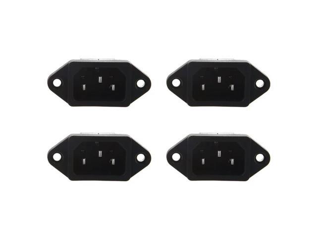 Click here for 4X IEC 320 C14 Male Plug 3 Pins PCB Panel Power In... prices