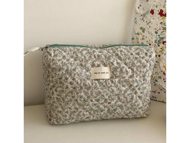 Click here for Korean Make Up Handbags Flower Prints Soft Cotton... prices