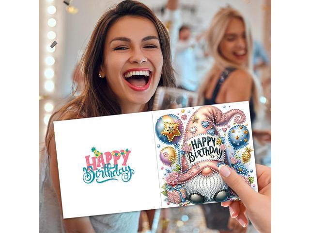 Click here for 6Pcs Happy Birthday Rhinestone Painting Card Kit D... prices