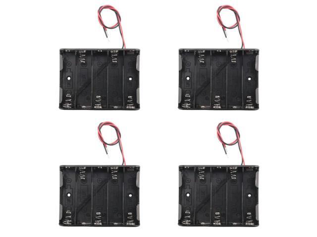 Click here for 4Pcs 5 X 1.5V AA Slot Holder Case Box Wire Black prices